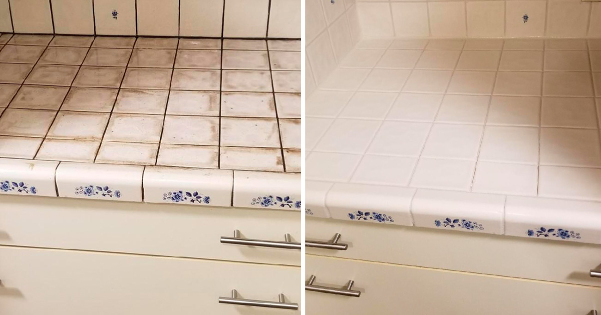 Our Crew Applied the Best Grout Sealing To Restore These Countertops