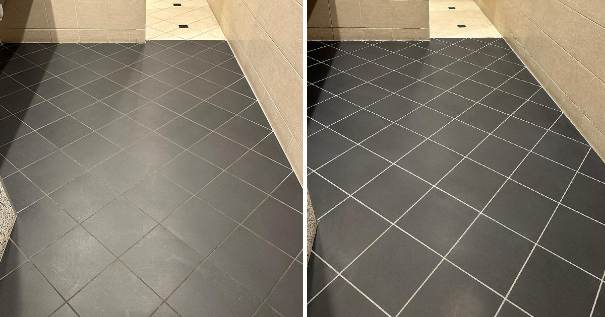 A Floor in Pittsburgh Received the Full Quality of Our Grout Recoloring